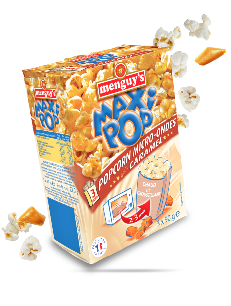 Microwaveable caramel popcorn - Menguy's
